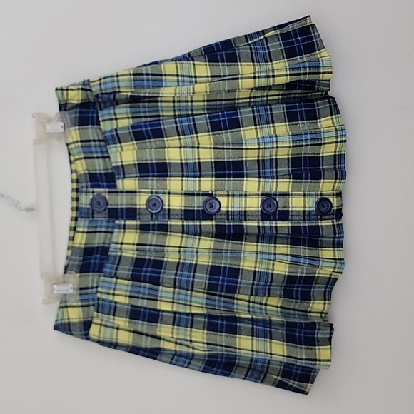 Justice | Bottoms | Justice Blue Yellow Plaid Flannel Skorts Girls 4 ...